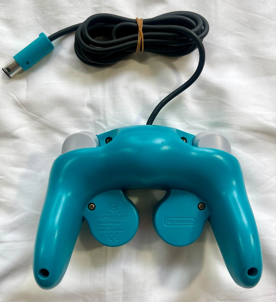 Genuine Nintendo GameCube Controller, Emerald Blue, Tight Sticks ...