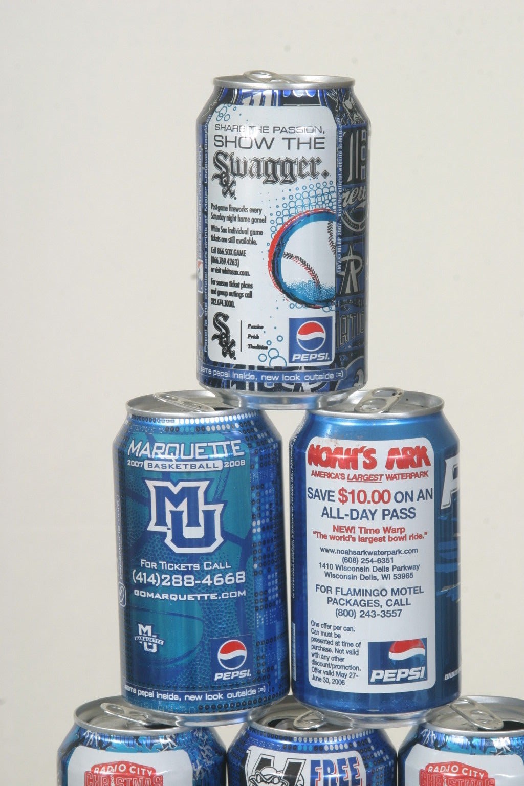 6 diff. Pepsi Soda Cans - 12oz A/A "Promo Cans" | eBay