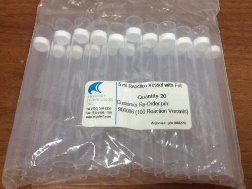 Argonaut Technologies - 5 mL Reaction Vessel with Frit - Qty 20 - NEW ...