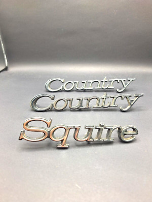 Ford Country Squire 1970s Script Emblem Badges-Country, Squire ...
