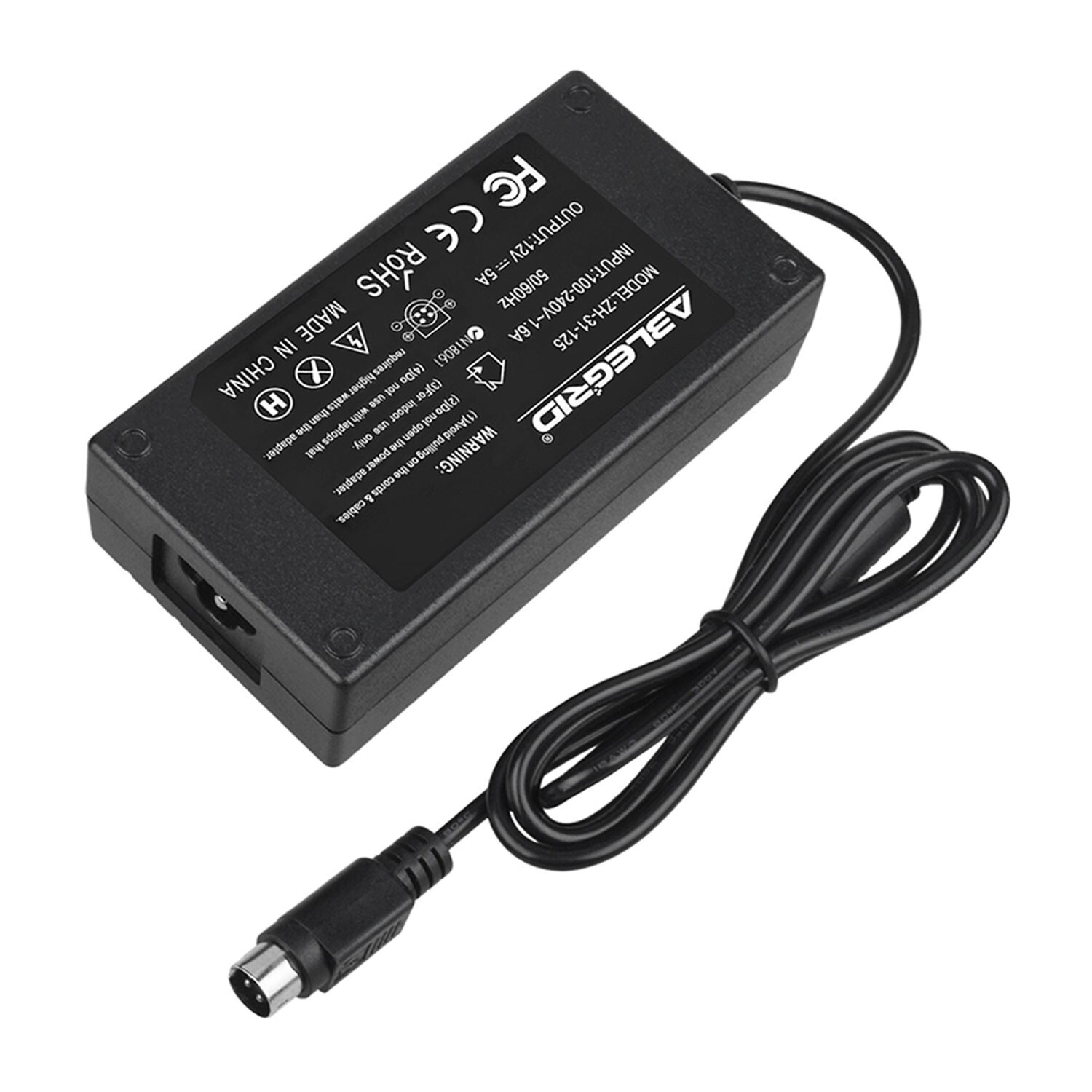 4 Pin 12V 5A AC Adapter For Hikvision LTS Alibi Annke TVI DVR Power ...