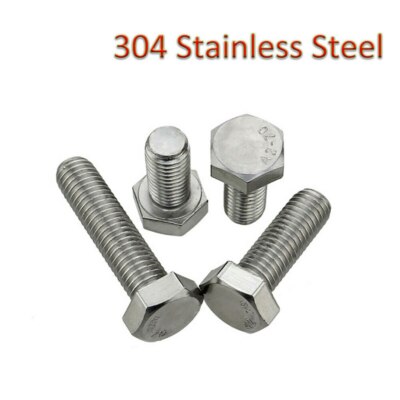 304 Stainless Steel Left-Hand Tooth Thread Hex Head Screws Bolts M6 M8 ...