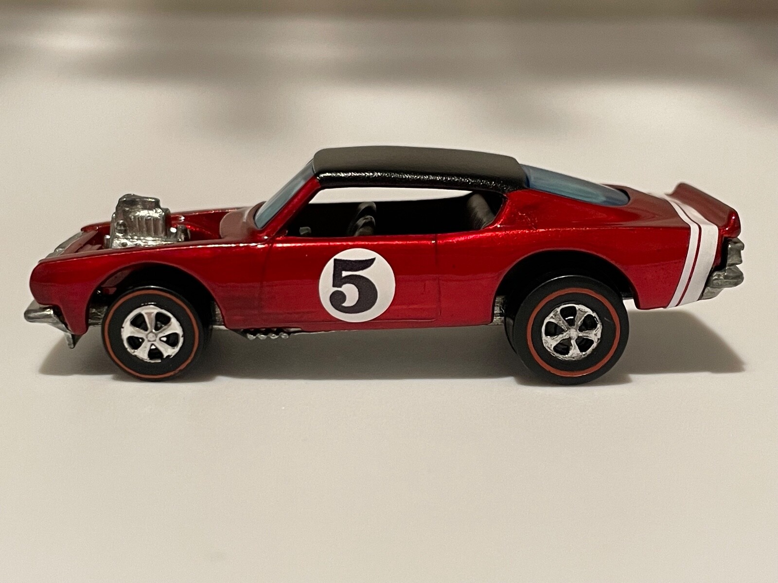 Vintage Hot Wheels Redline King Cuda (RARE BLACK ROOF) Restored | eBay