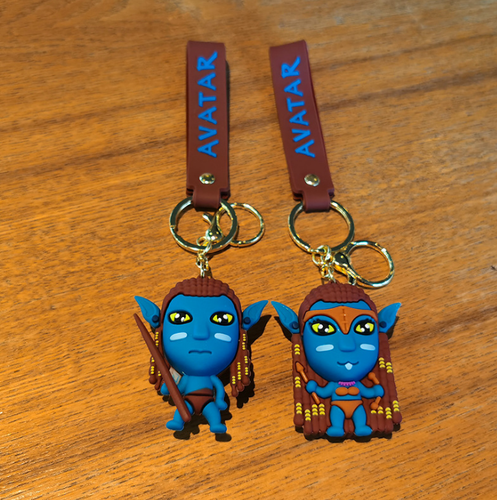 2PCS Avatar 2 Jack Neytiri 3D keychains PVC Pendants Keyrings Bag ...