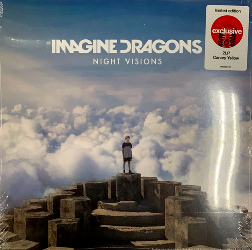 Imagine Dragons Night Visions Double Vinyle LP Coloré (Canary Yellow ...
