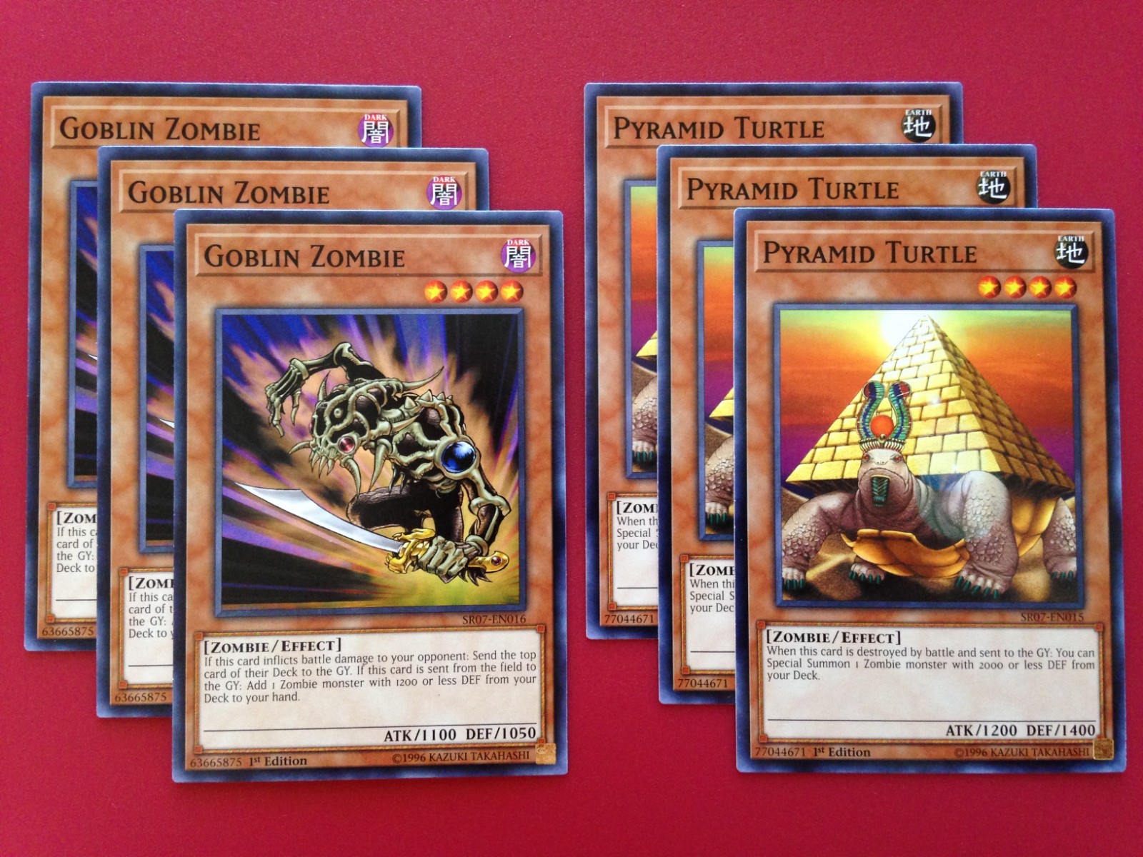 Yugioh Red-Eyes Zombie Dragon Deck 40 Card Mezuki Gozuki Uni-Zombie ...