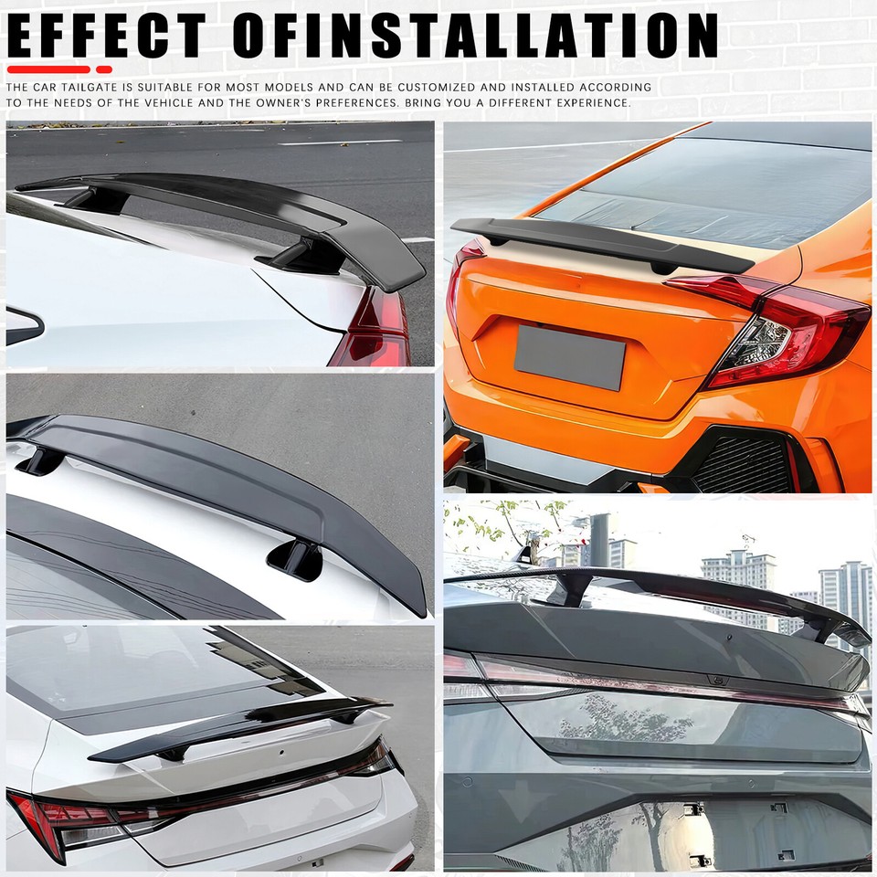 46" Rear Spoiler GT Wing For Mercedes Benz C Coupe W205 C300 C43 C63 ...
