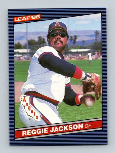 Reggie Jackson 1986 Leaf #173 HOF MINT HIGH GRADE | eBay