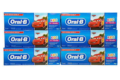 6 x Oral-B Toothpaste Kids Pixar Cars 75ml - 2.54 fl.oz | eBay