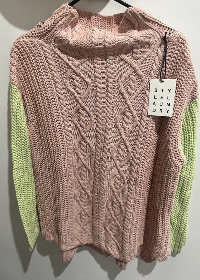 Style Laundry Knit Size L Pink & Green | eBay Australia