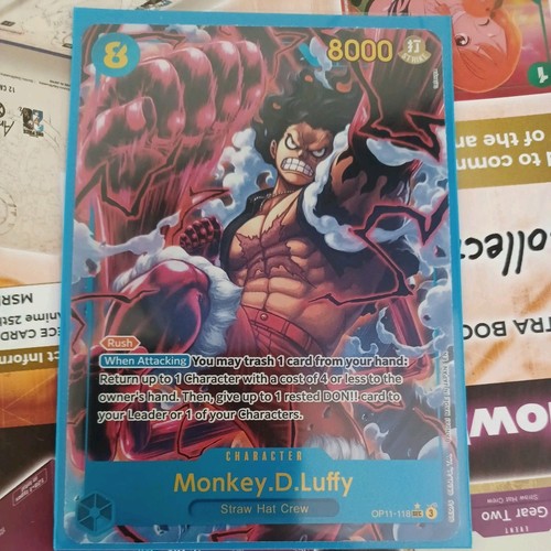 ONE PIECE CARD GAME - MONKEY D LUFFY SEC ALT ART OP11-118 - ENGLISH ...
