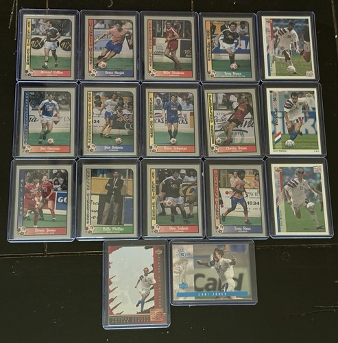 1990-94 MLS & USA Soccer Pacific & Upper Deck Trading Cards Lot of (17 ...