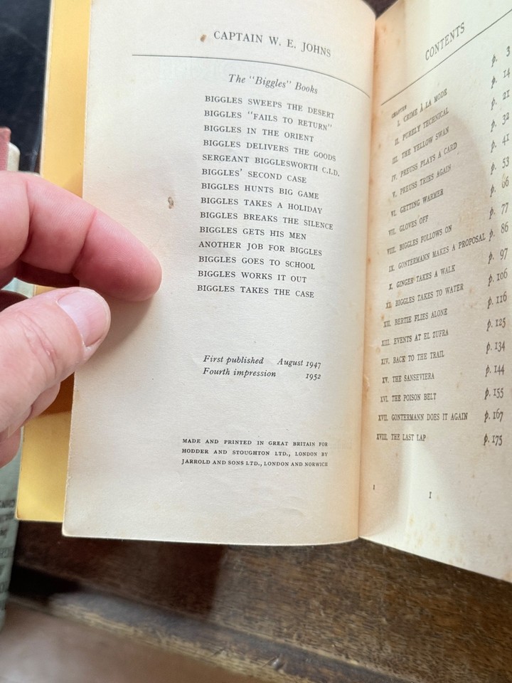 Vintage Biggles Book Sergeants Bigglesworth CID | eBay