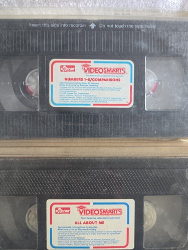 LOT OF 8 Vintage 1986 Connor Videosmarts Learning VHS Tapes | eBay