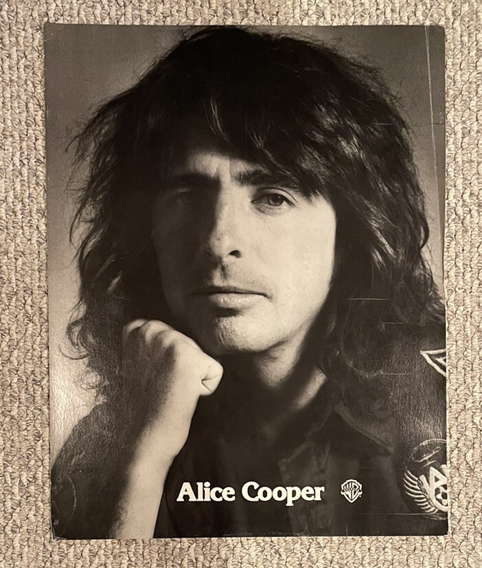 Vintage Alice Cooper Promo Poster 21x27 Original 1970's Warner Brothers ...