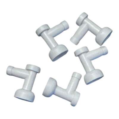 LEGO 4599b WHITE Tap Faucet Spigot 1 x 1 without Hole in Spout - 5 pcs ...