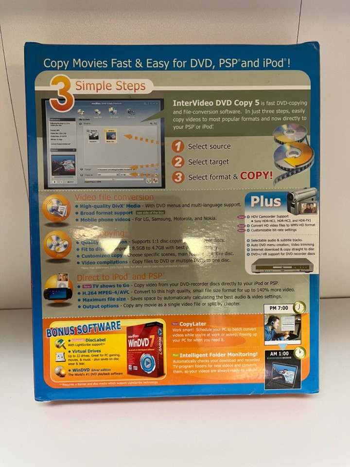 interVideo DVD Copy 5 Platinum _ Copy Movies Fast & Easy For DVD, PSP ...