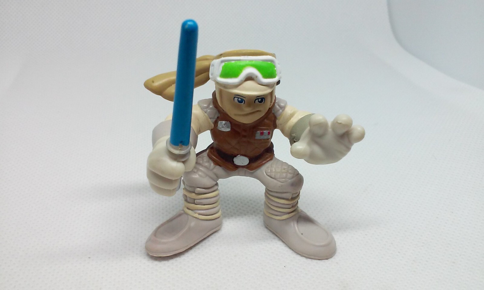 Vintage Star Wars Galactic Heroes LUKE SKYWALKER 2" HOTH Minifigure ...
