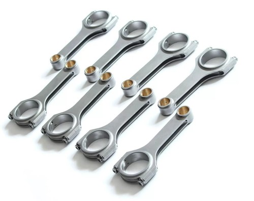 H Beam 6.125" 2.100" .927" 4340 Connecting Rods For LS LS1 Chevy Camaro ...