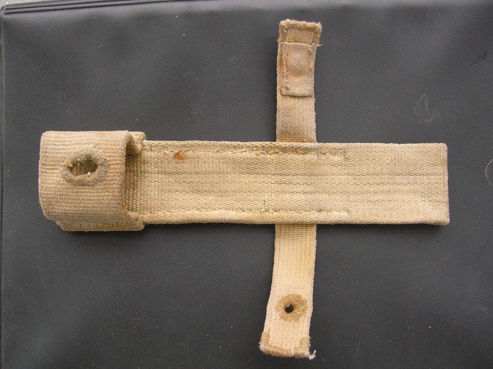 Mauser K98 K98k Afrikakorps DAK canvas web webbing bayonet frog Hänger ...