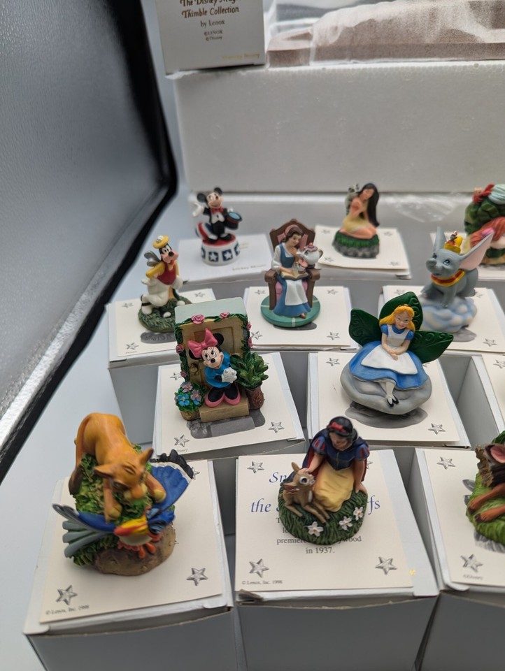 Lenox Disney Magic Thimble Collection w/ NIB Original Shelf | 21 ...