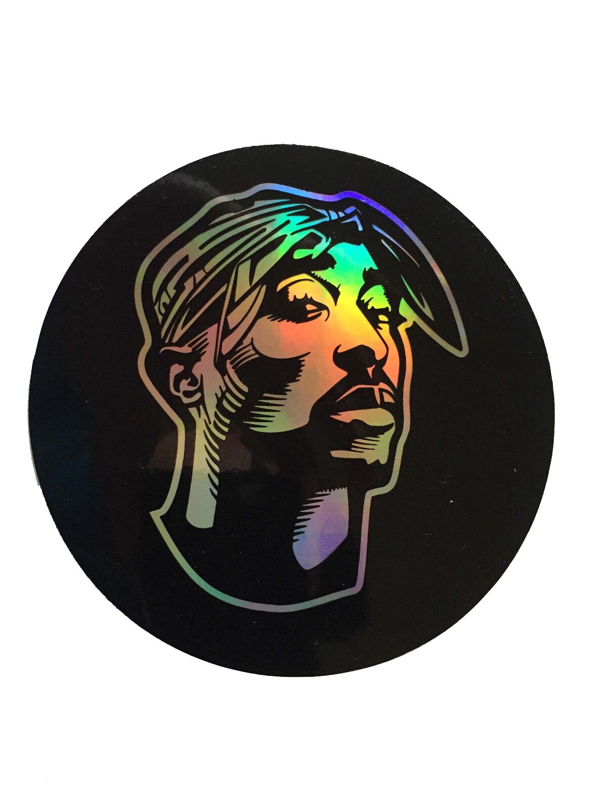 Tupac Shakur 3.5" Sticker Decal Car 3D Reflective Window Truck 2pac hip ...