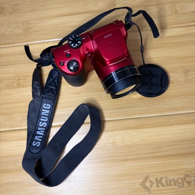 Samsung WB100 16.2MP Digital Camera w/ Strap, Tested & Works, Red | eBay