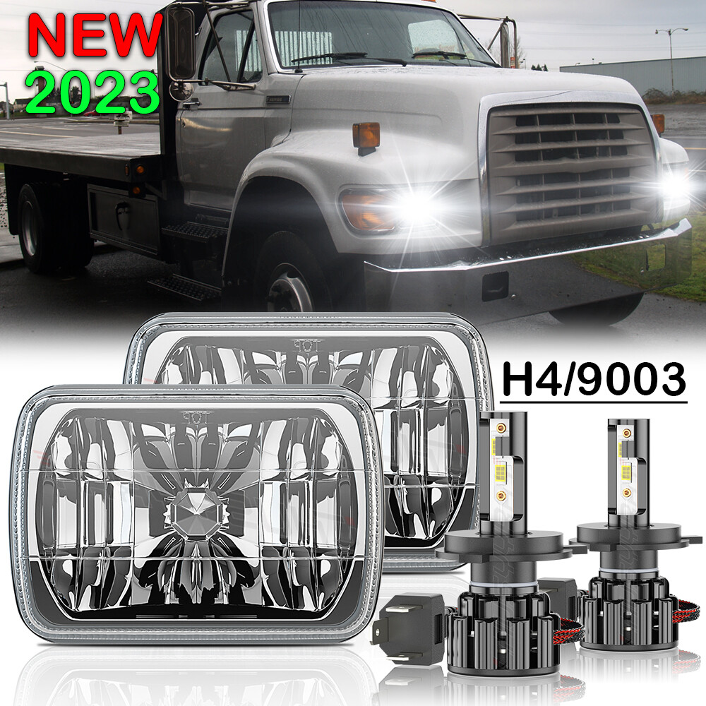 7x6" DOT HI-LO SEALED BEAM LED HEADLIGHT FOR FORD F800 F700 F600 F150 ...