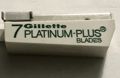 Vintage Platinum Plus Razor Blades Gillette | eBay