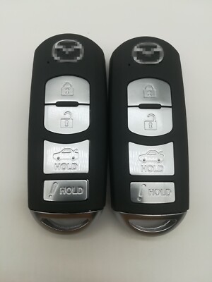 2*Replacement Fob key shell for 2014-2018 MAZDA 6 3 2016-2019 Mazda MX ...
