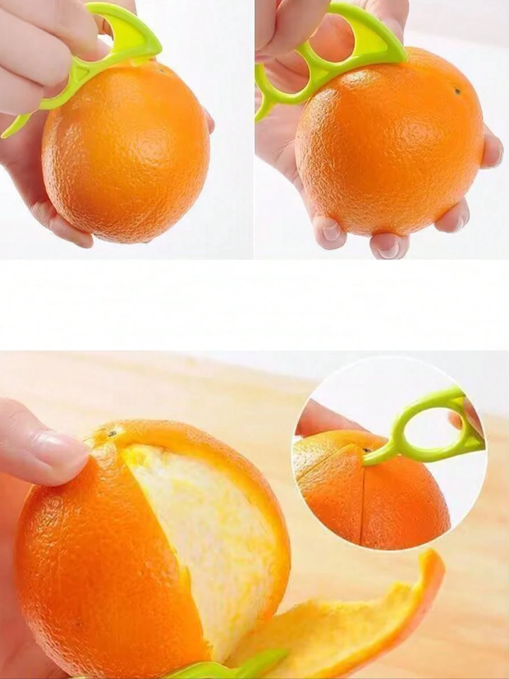 4 PCS Plastic Orange Peelers - Handy Kitchen Tools for Easy Citrus Peeling - NEW | eBay
