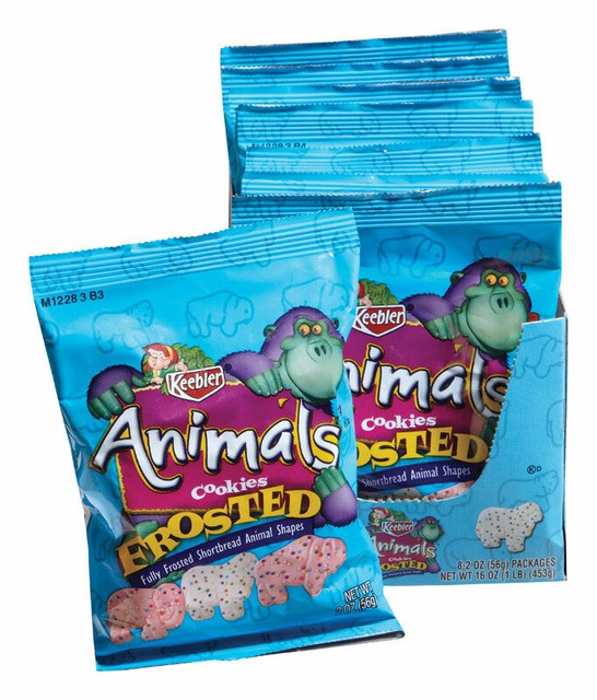 Keebler Snack Size Frosted Animal Crackers 8 Count 2 Oz for sale online ...