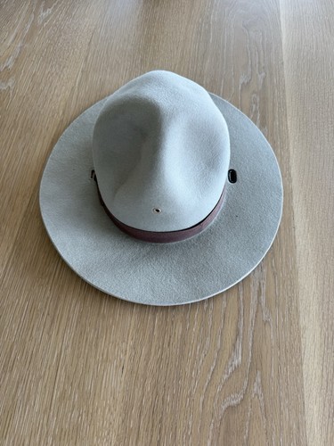 Stratton Light Gray Felt Vintage Men’s Hat 7 1/8 Texas Self Forming ...