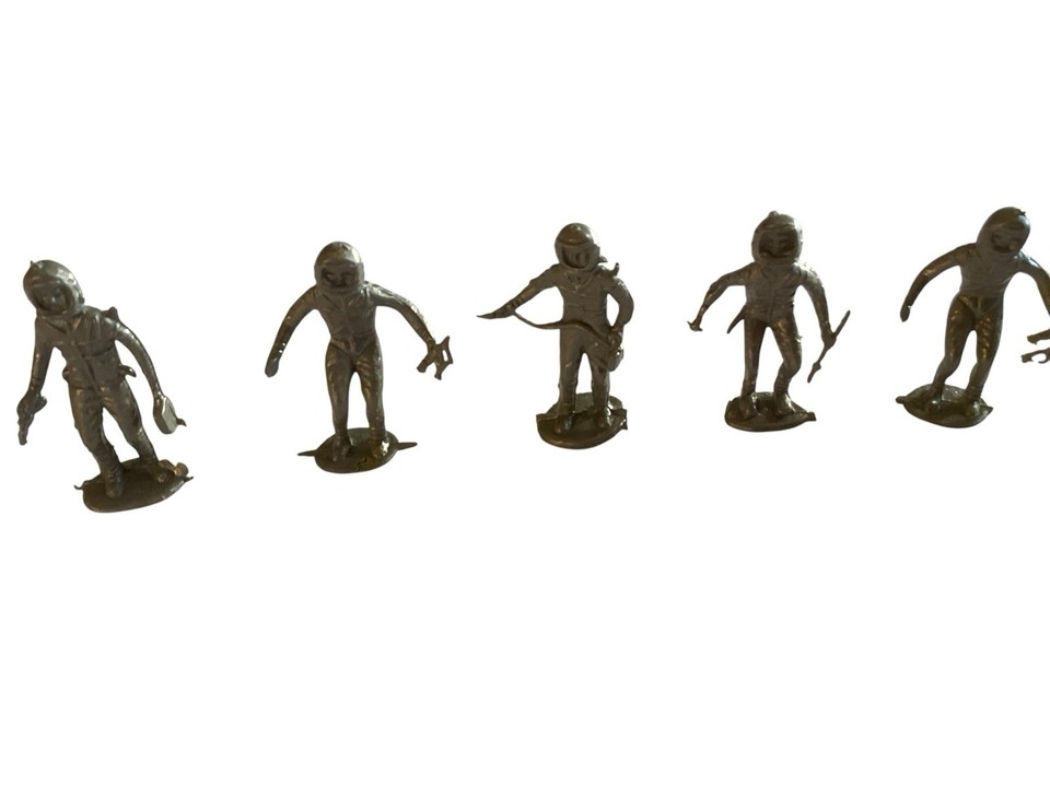 1950S Mini Figure Gray Plastic Space Fighters Marked Hong Kong | eBay