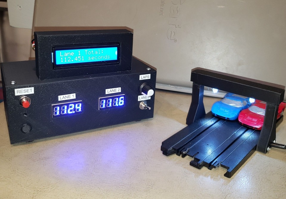 Arduino 2-Lane HO AFX Slot Car Lap Counter/Timer | eBay