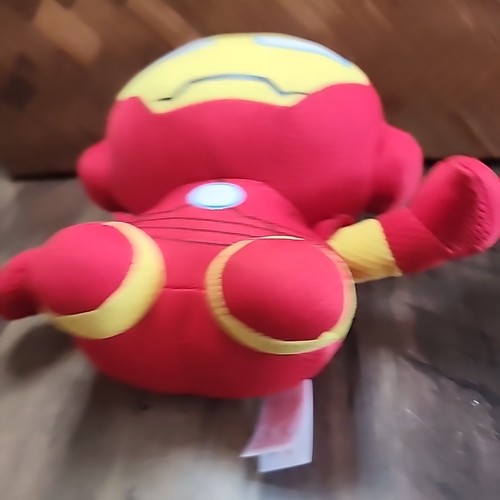 TY Beanie Baby IRON MAN Marvel Plush Stuffed Animal Red Yellow Super ...