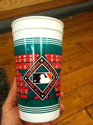 1993 ALL-STAR GAME BALTIMORE ORIOLES PLASTIC CUP MLB NICE COLOR | eBay