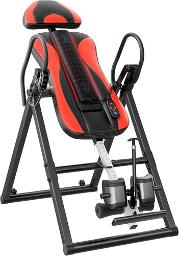 Inversion Table Training Equipment Massage & Heat Back Pain Relief ...