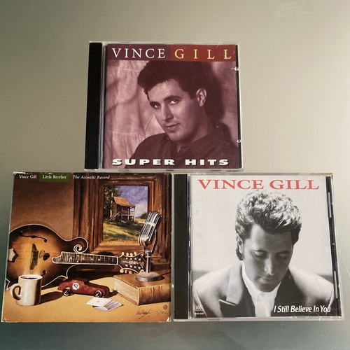 Vince Gill 3 LOT: Super Hits, Little Brother, I Still Believe In You VG ...