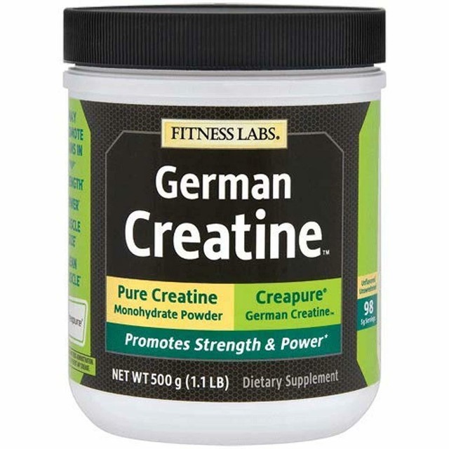 Fitness Labs German Creatine Powder (Creapure Brand) 98 Servings, 500 ...