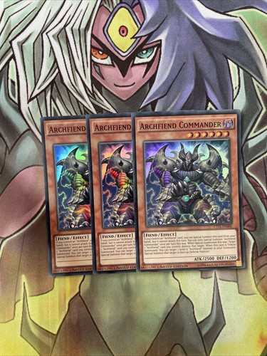 CT11-EN006 x3 Archfiend Commander Super Rare Excellent Condition Yugioh ...