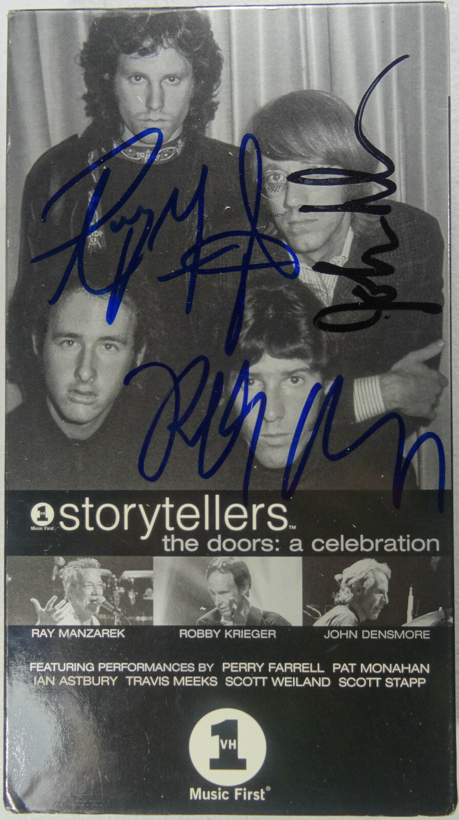 SIGNED THE DOORS VH1 LIVE VHS TAPE AUTOGRAPHED CERTIFIED AUTHENTIC JSA ...