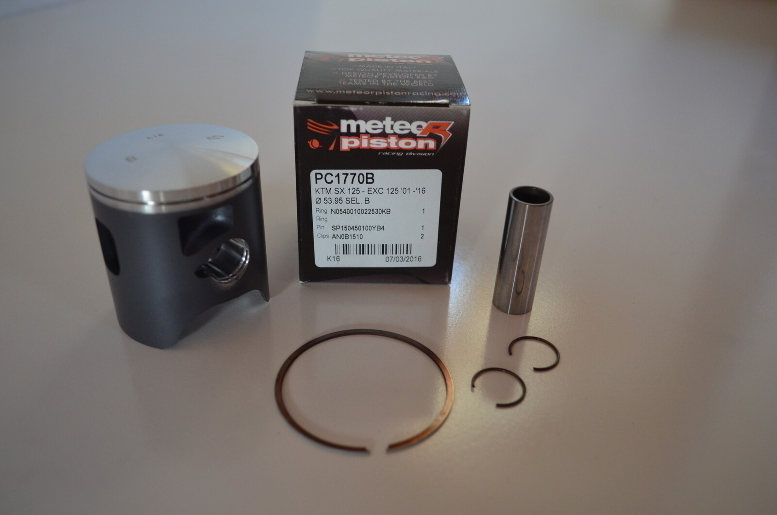 METEOR PISTON KIT FOR KTM - SINGLE RING 125SX 125 SX 2013 2014 2015 ...