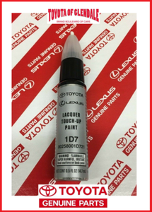 GENUINE TOYOTA SILVER SHADOW PEARL TOUCHUP PAINT PEN CODE 1D7 OEM 00258 ...