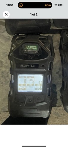 MSA Altair 5X Bluetooth Gas Detector 5 Gas LEL, O2, CO, H2S, SO2 w ...