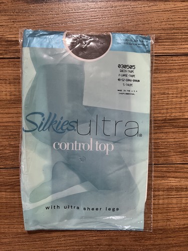 Silkies Ultra Control Top Pantyhose Size XL - Taupe 48-52 Grau Braun 5 ...