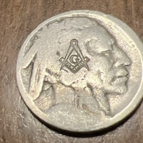 1913 Free Mason Buffalo Nickel Type 1 Actual Nickel Free Shipping | eBay