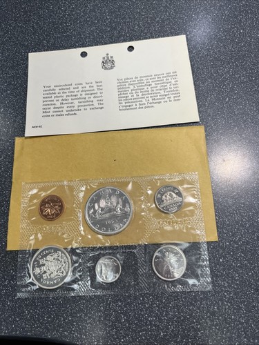 1965 Canada 6 Coin Set Royal Canadian Mint Set 80% Silver Coins | eBay