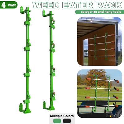 4 Place Trimmer/Weed Eater Rack for Open/Enclosed Trailer Landscape ...