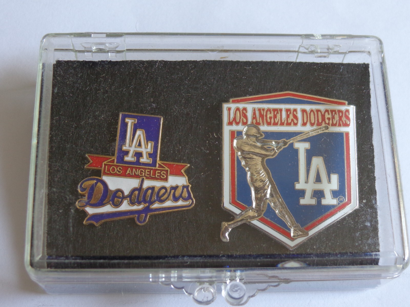 Vintage MLB Los Angeles Dodgers Pins 2 pc. Lot With Free Case NEW RARE ...